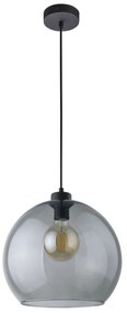 TK LIGHTING Lustr - CUBUS 4292, Ø 30 cm, 230V/15W/1xE27, grafit/černá