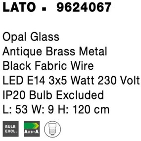Retro lustr Lato 53 zlaté