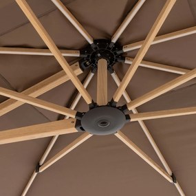 Doppler ALU WOOD XL 400 x 300 cm hnědá