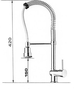 Sapho Rhapsody Profesional 1 5547 dřezová baterie stojánková páková