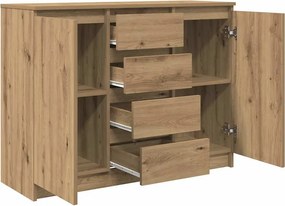 Příborník se zásuvkami Artisan Dub kompozitní dřevo 3328452