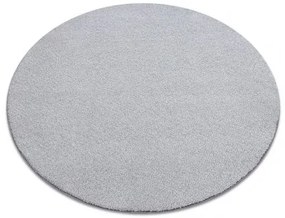 koberec kulatý VELVET MICRO šedá 90 hladký, Jednotný jednobarevný velikost kruh 133 cm | krásné koberce cz