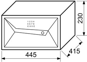 Ocelový sejf s elektronickým zámkem na číselný kód a otisk prstu RICHTER RS.23.DE.FIN, RICHTER černá