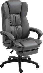 Kancelářská židle Vinsetto manažerská židle otočná židle zvedací s opěrkou hlavy ergonomická židle vibrační kancelářská židle s funkcí polohování mas…