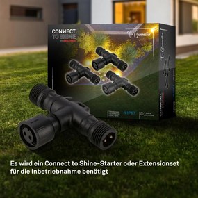 BRI 3910035 CONNECT TO SHINE 3ks sada T-spojka pro rozšíření systému, IP67 - BRILONER