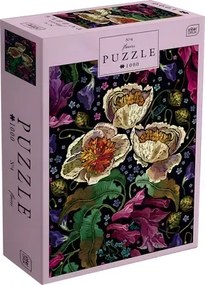 INTERDRUK Puzzle Flowers: Barevné květy / 1000 dílků / 48x67 cm