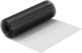 Pletivo pro chov zvířat Wiltec – 50 cm, 10 m, 0,9 mm, černá (62498)