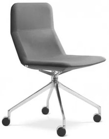 LD seating Konferenční křeslo FLEXI Light CHL,F75-N6 leštěné hliníkové područky GALERIE - Čalounění LD seating KŮŽE 6 / Kůže 2021