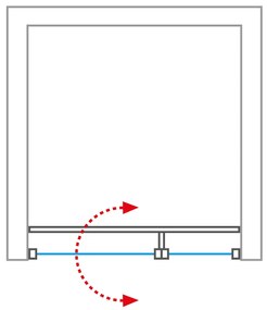 Roth Jednokřídlé otevíravé dveře BI PF2 se setem profilů BI SET pro instalaci do niky Varianta: šířka: 80 cm - (BI PF2/800_BI SET_Brillant), Barva profilů a typ výplně: profily: brillant, výplň: transparent