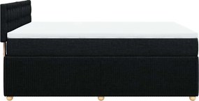 Box spring postel s matrací černá 140 x 190 cm textil 3287467
