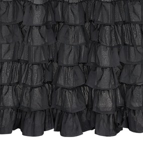 ZÁCLONA NA PÁSCE DOLLY 140X250 CM ČERNÁ