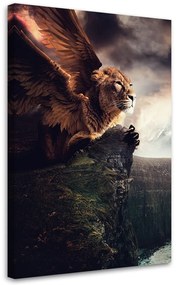 Gario Obraz na plátně Létající lev - Patryk Andrzejewski Rozměry: 40 x 60 cm