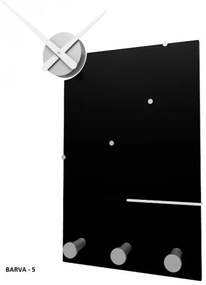 Designové hodiny 10-130 CalleaDesign Oscar 66cm (více barevných variant) Barva černá klasik-5 - RAL9017