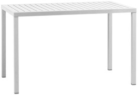 OnaDnes -20% Nardi Bílý plastový zahradní stůl Cube 120 x 70 cm
