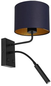 Luminex Nástěnná lampa ARDEN 1xE27/60W+1xG9/8W/230V fialová/zlatá LU3563