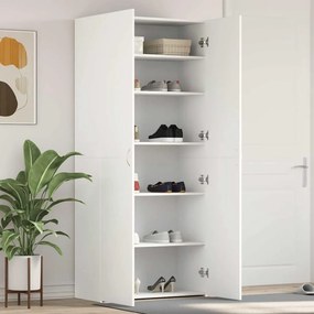 Skříň na obuv 80 x 35.5 x 180 cm Kompozitní dřevo Bílá 3333836