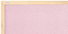 Allboards, korková tabule v dřevěném rámu 60x40 cm- PINK,TKPINK64D