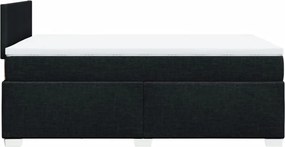 Box spring postel s matrací černá 120x190 cm textil 3285822