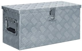 Hliníkový box 61,5 x 26,5 x 30 cm stříbrný 142936