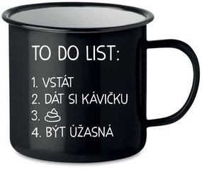 TO DO LIST:  BÝT ÚŽASNÁ - černý plecháček 350 ml