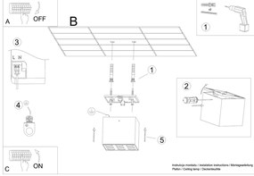 Stropní LED svítidlo Ozzy, 1x LED 16w, 4000k, b