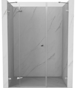 Mexen Lunar sprchové dveře výklopné levé 130 cm, transparentní, chrom - 834S-130-050-01-00-L