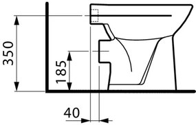 Laufen Pro Stojící klozet, hluboké splachování H8219560000001