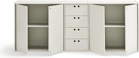 Krémová komoda 197x80x40 cm Wally – Teulat
