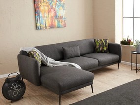 Hanah Home Rohová pohovka VENUS antracitová levá 825BLC2763