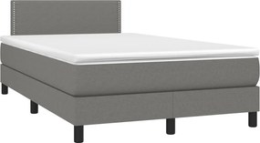 Box spring postel s matrací tmavě šedá 120x190 cm textil 3269717