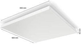 Philips - LED RGBW Stmívatelné stropní svítidlo Hue DATURA LED/67W/230V