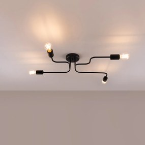 Sollux Lighting Lustr VECTOR 4 černý