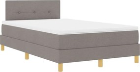 Postel s boxspringem s polštářem Taupe 120 x 190 cm textil 3338906