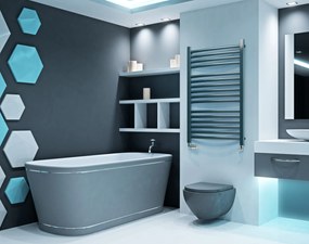 Regnis LE-Z, topné těleso 540x1205mm, 627W, černá, LE-Z/120/50/BLACK