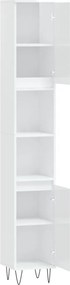 vidaXL Koupelnová skříňka 30x30x190 cm kompozitní dřevo [831534] Barva: Bílá