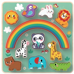 2Kids Toys Balanční puzzle se zvířátky 2 v 1