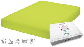 Nepropustné hyperprodyšné prostěradlo BelnoU ECOBEL 90x200 cm - zelená