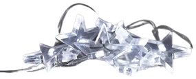 SOLIGHT LED vánoční řetěz - hvězdy, 1,5m, 10 LED, 2 x AA, bílé světlo