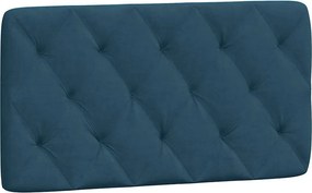 Rám postele bez matrace modrý 100 x 200 cm samet 3207909