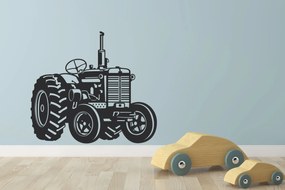 Lepy.cz Samolepka na zeď Traktor Velikost (šířka x výška): 70x62cm, Barevná varianta: Tmavě červená