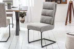 Židle / konzola Comfort světle šedá strukturovaná tkanina