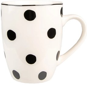Porcelánový hrnek s černými puntíky Black Dot – 350 ml