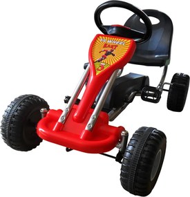 GO CART šlapací auto červené
