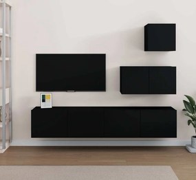 vidaXL 4dílný set TV skříněk kompozitní dřevo [3114645] Barva: šedá sonoma