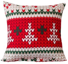Povlak na polštář z mikrovlákna FROSTED CHRISTMAS 45x45 cm, barevný