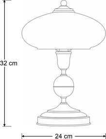 BRILAGI - Stolní lampa MOLLERO 1xE14/11W/230V bronz/patina