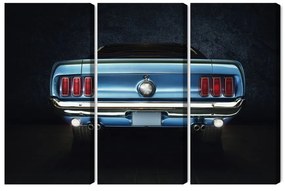 Vícedílný obraz Zadní Část Starého Fordu Mustang Nedostatek Nedostatek Plátno Canvas 120x80
