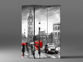 Liox PARAVÁN NA PLÁTNĚ LONDÝNSKÁ ULICE Rozměr: 135 x 180 cm