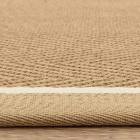 Oboustranný/ručně tkaný jutový koberec v přírodní barvě 200x290 cm Bordo Herringbone Linen – Asiatic Carpets