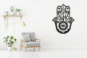 Lepy.cz Samolepka na zeď Hamsa Velikost (šířka x výška): 70x93cm, Barevná varianta: Bílá